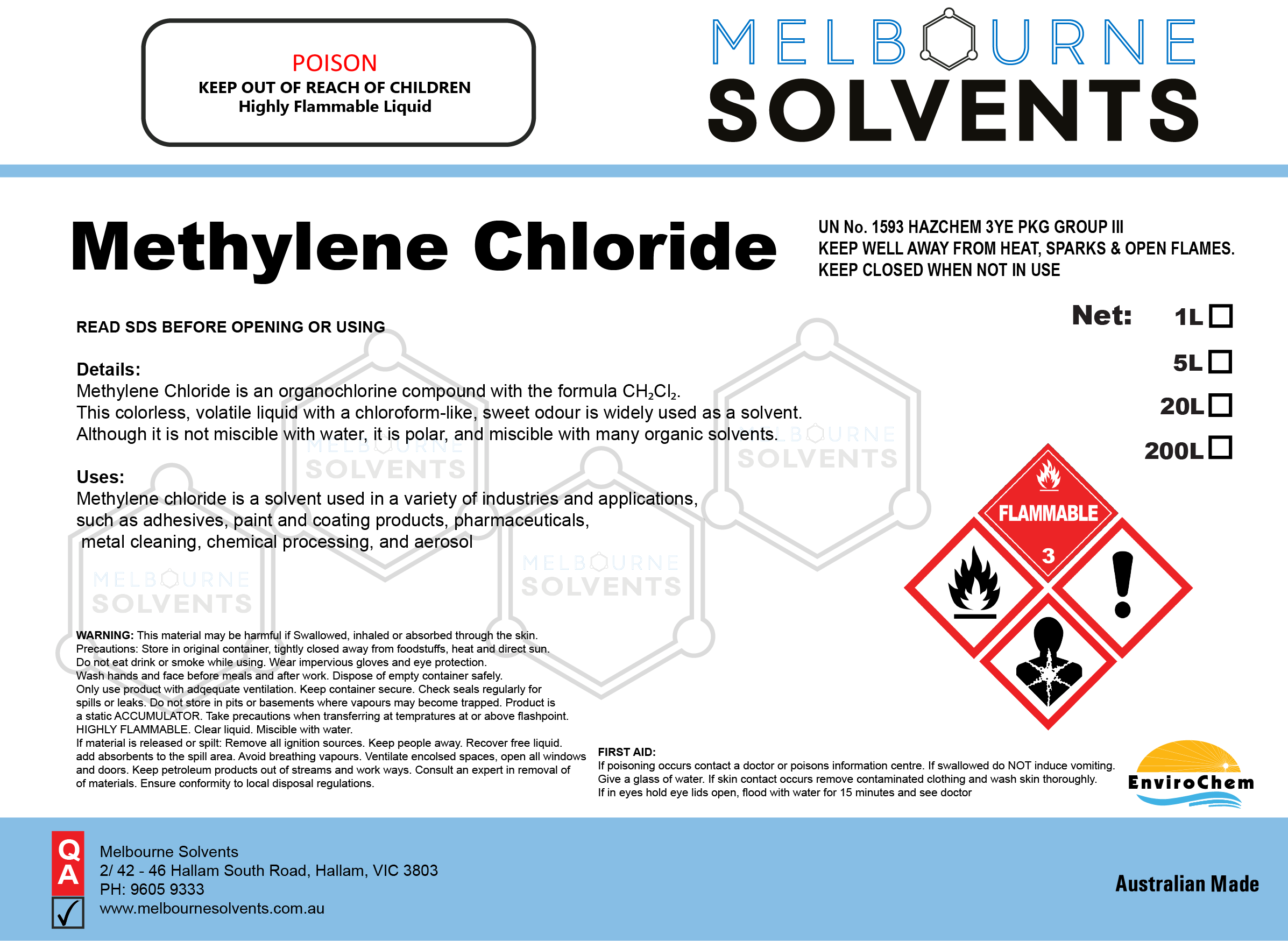 Methyl Chloride Uses