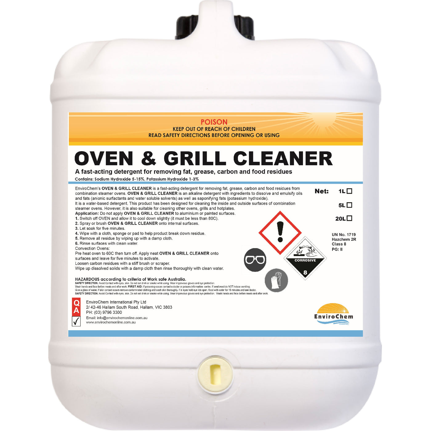 Buy Heavy-duty Oven & Grill Cleaner — EnviroChem International Pty Ltd