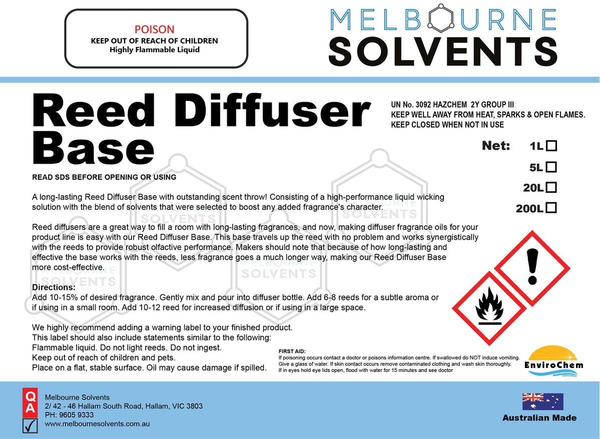 Reed Diffuser Base — EnviroChem International Pty Ltd