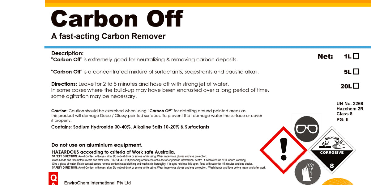 Carbon Off (A fast-acting Carbon Remover) — EnviroChem International ...