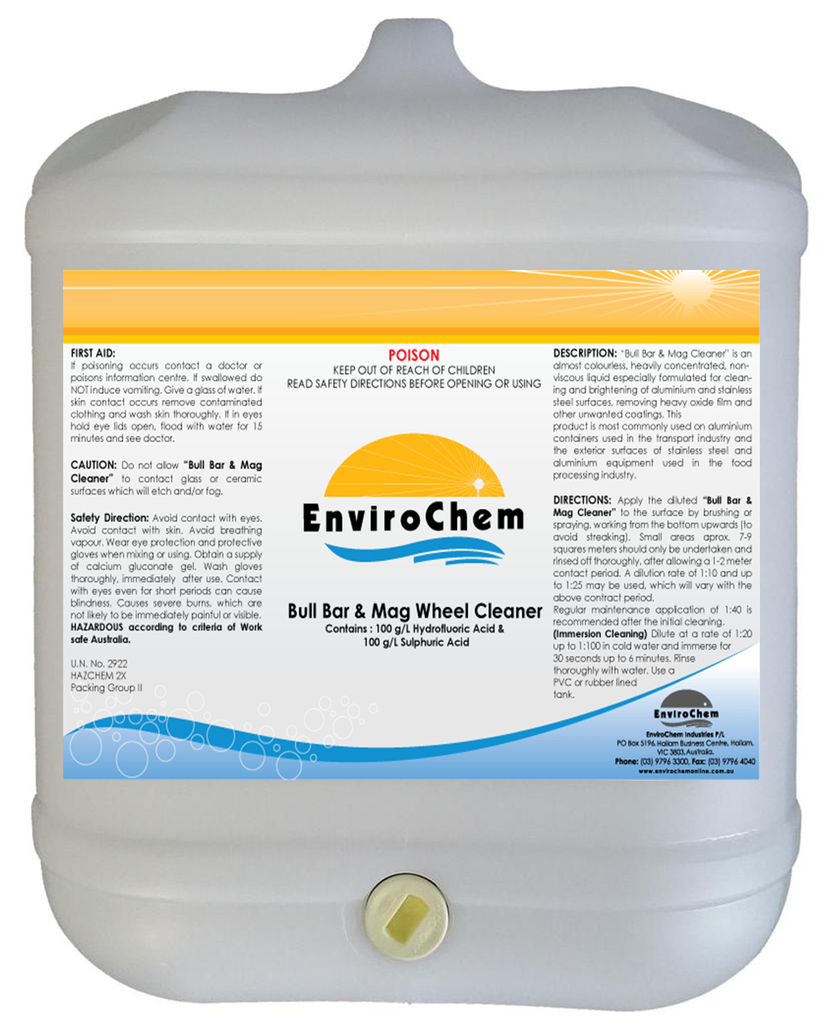 Buy Bull Bar & Mag Wheel Cleaner: — EnviroChem International Pty Ltd