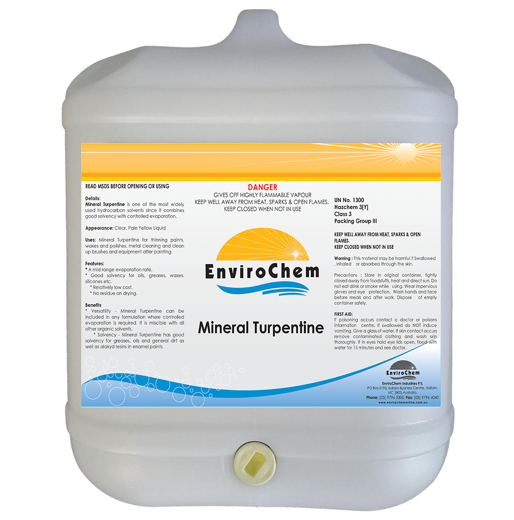 Buy Mineral Turpentine (Turps) | Cleaning Solvents & Chemical Products ...
